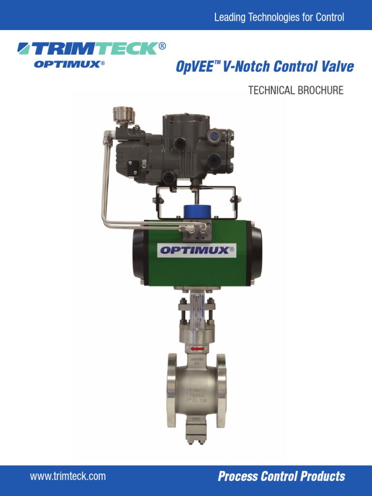 TT_OpVEE_V-Notch_Ball-Valve-Brochure | PDF | Valve | Actuator