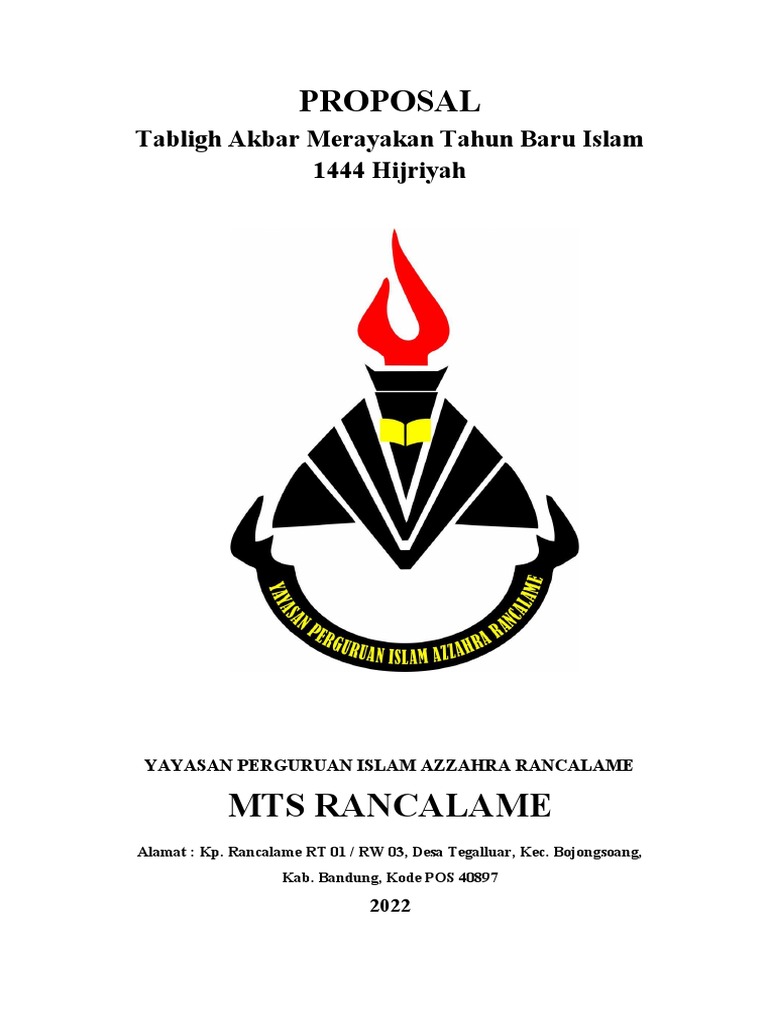 Proposal Tabligh Akbar Mts | PDF