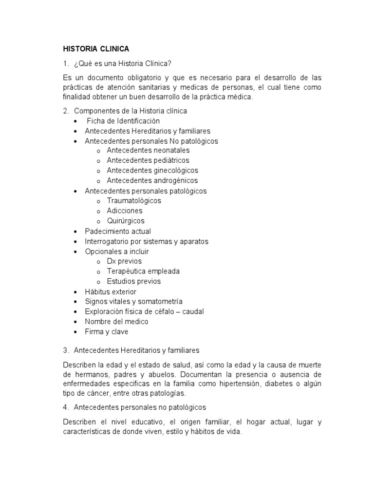 Guía completa sobre la historia clínica: componentes, signos vitales y ...