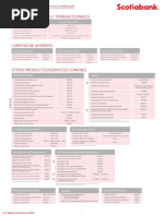 Bnareservas. Tarifario de Productos y Servicio. | PDF | Tarjeta de débito | Visa Inc.