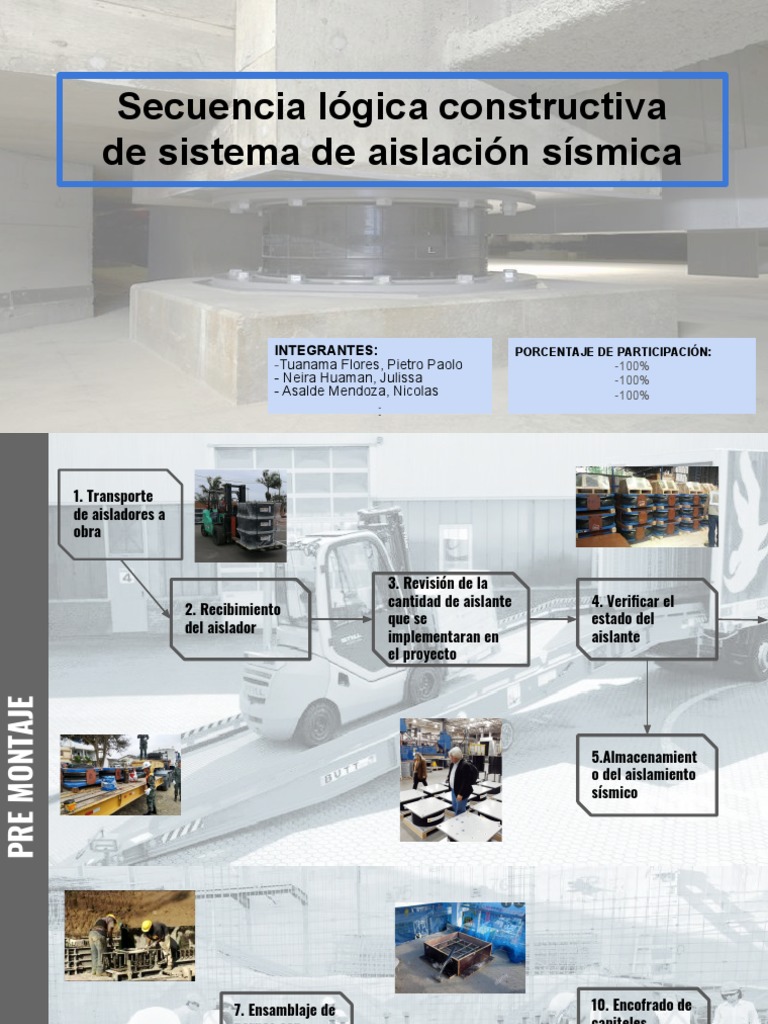 Secuencia Lógica Constructiva Aislador Sismico-G6 ( | PDF