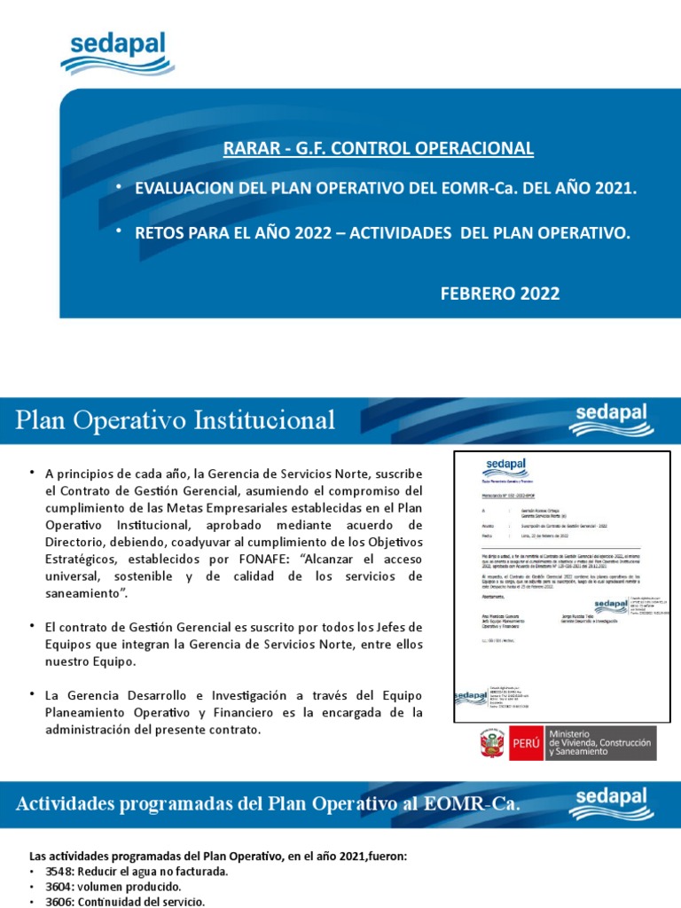 Control Operacional | PDF | Alcantarillado | Responsabilidad social ...