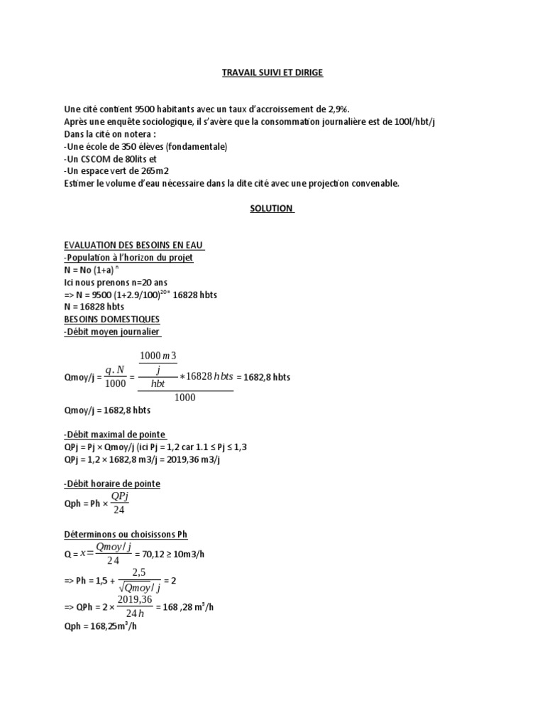 Mini Projet AEP | PDF