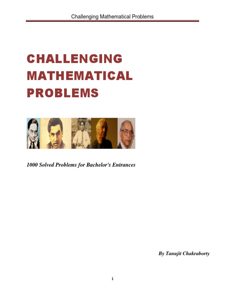 1000 Solved Problems for BSTAT/BMATH | PDF | Zero Of A Function | Numbers