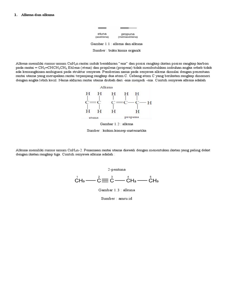 Alkena Dan Alkuna | PDF