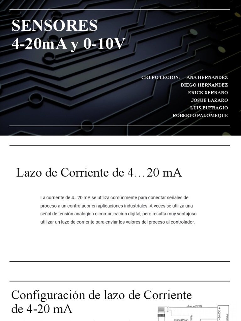 Señales 4-20mA vs 0-10V en Sensores | PDF | Sensor | Corriente eléctrica