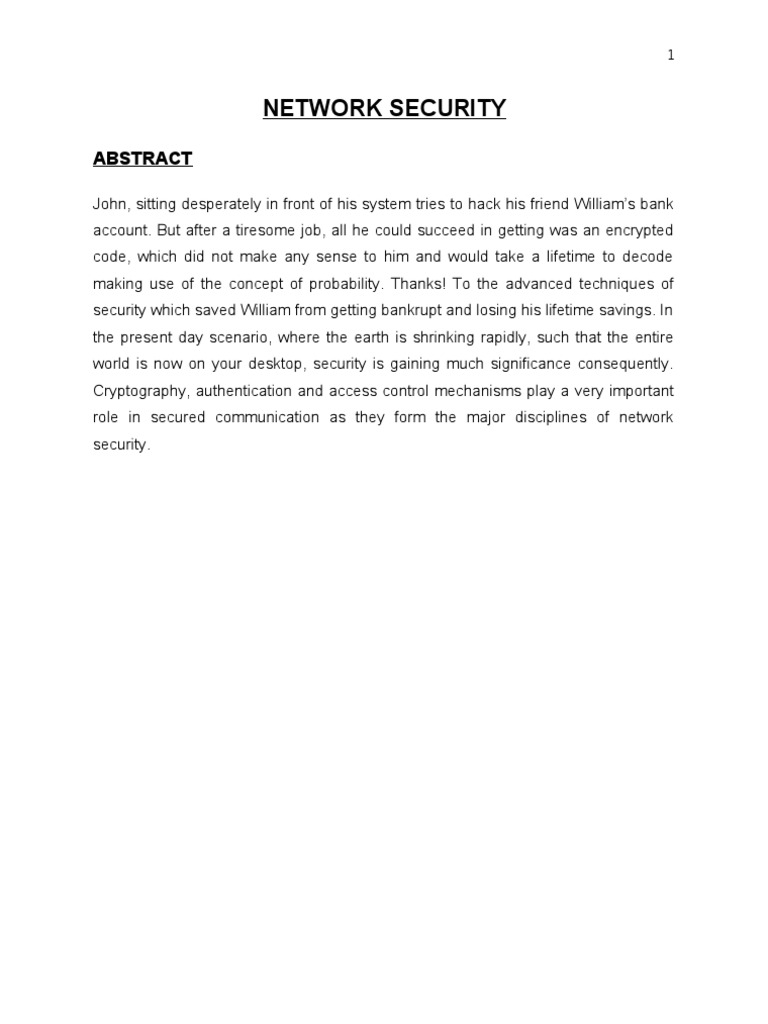Network Security Final Report | PDF | Cryptography | Firewall (Computing)