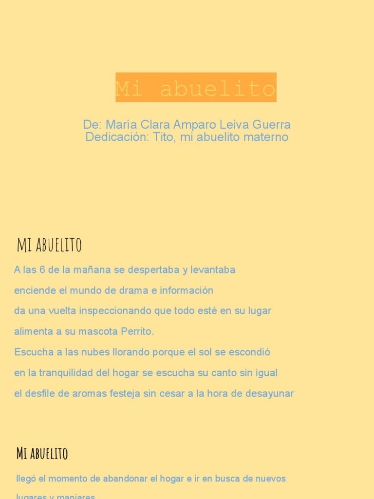Mi Abuelito | PDF