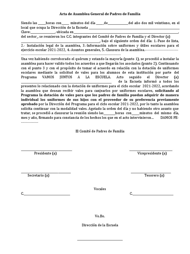 Modelo De Acta De Entrega Modelo De Acta De Acuerdos