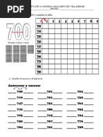 Cuadro de Numeros Del 100 Al 199 | PDF