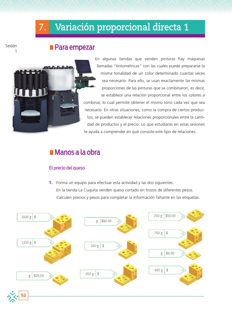 Secuencia07 VariacionProporcionalDirecta1 | PDF
