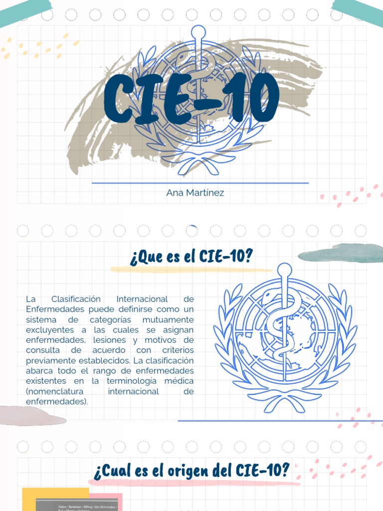 Cie 10 | PDF | Medicina | Salud pública