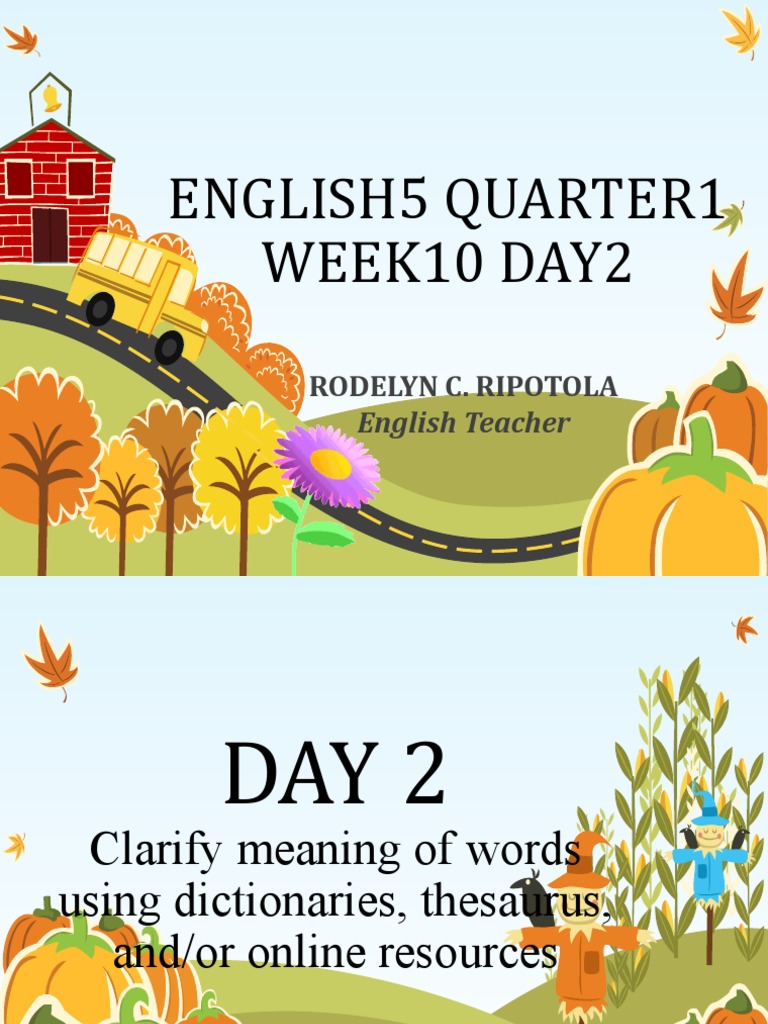 English5 Quarter1 Week10 Day2 | PDF