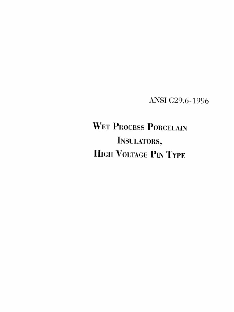 Ansi C29-6-1996 | PDF