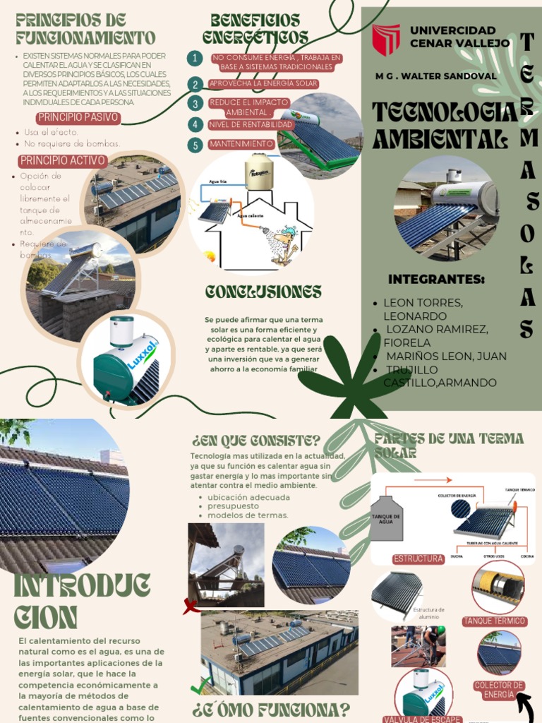Triptico Terma Solar | PDF | Energía solar | Tecnología Ambiental