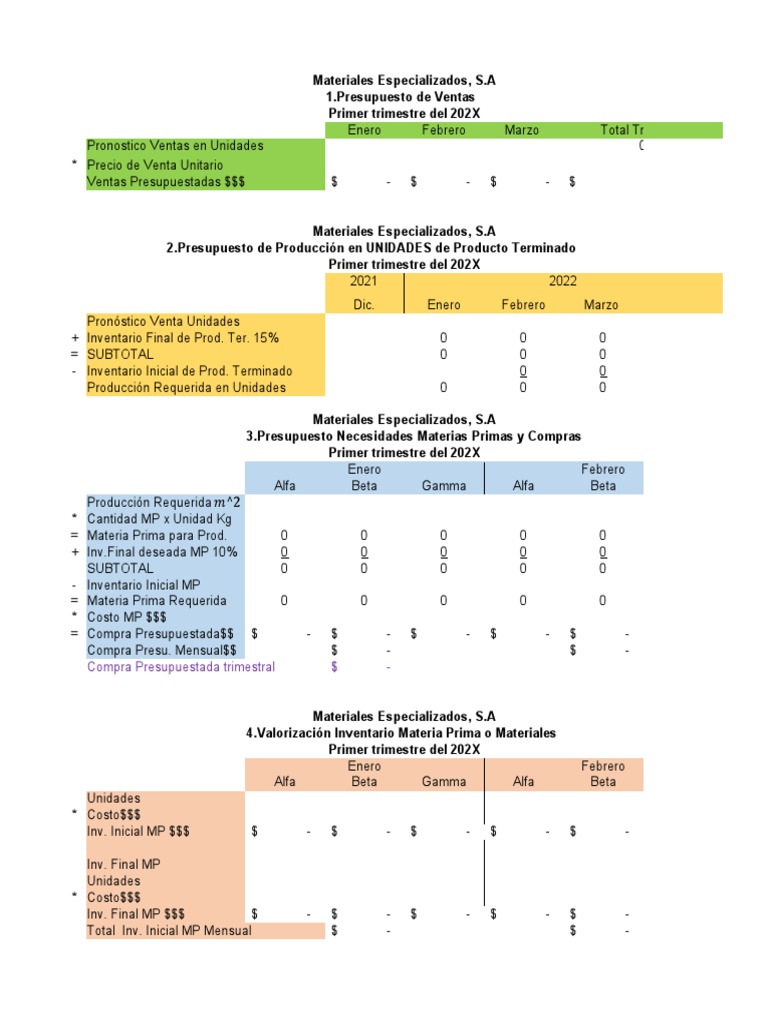 Presupuesto Maestro | PDF | Presupuesto | Economias