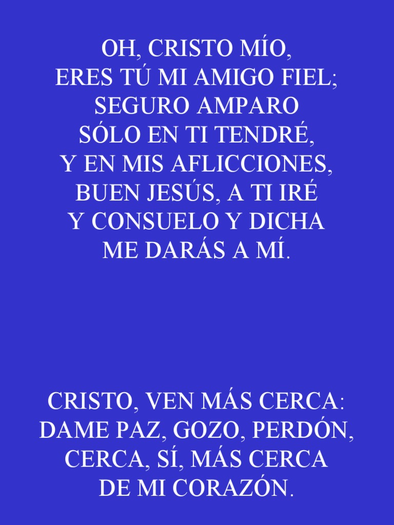 Himno 294 Oh, Cristo Mio | PDF