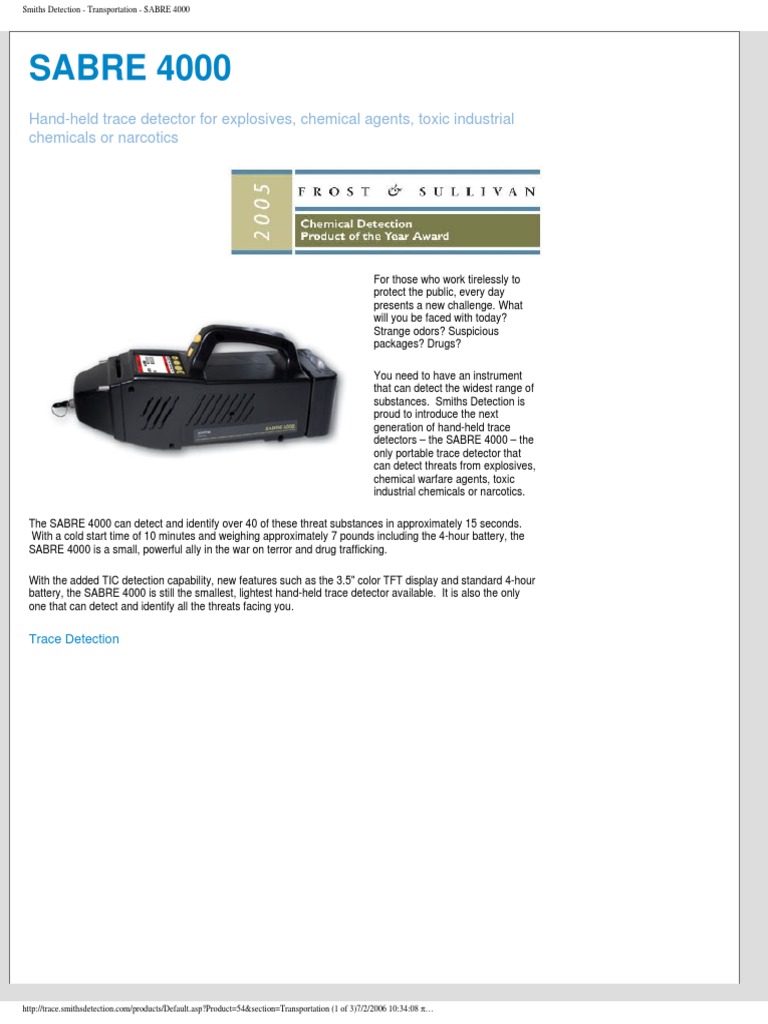 PDF Leaflet Sabre 4000 | PDF | Chemical Substances | Chemistry