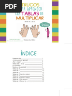 Multiplicacion Con Los Dedos | PDF | Multiplicación | Mano