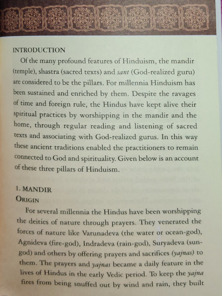 Hinduism's Three Pillars: Mandir, Shastra, Sant | PDF | Hindu Worship | Indian Religions