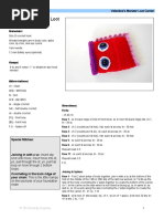 Red Cross Trauma Teddy Pattern | PDF | Knitting | Yarn