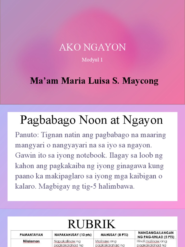 Ako Ngayon | PDF