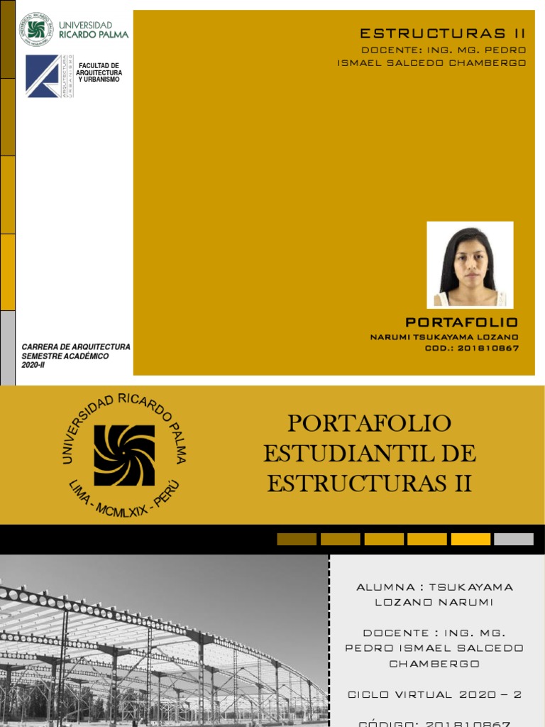 Nivel Superior Tsukayama Lozano Narumi - Portafolio Estudiantil Estructuras Ii Grupo 1 | PDF
