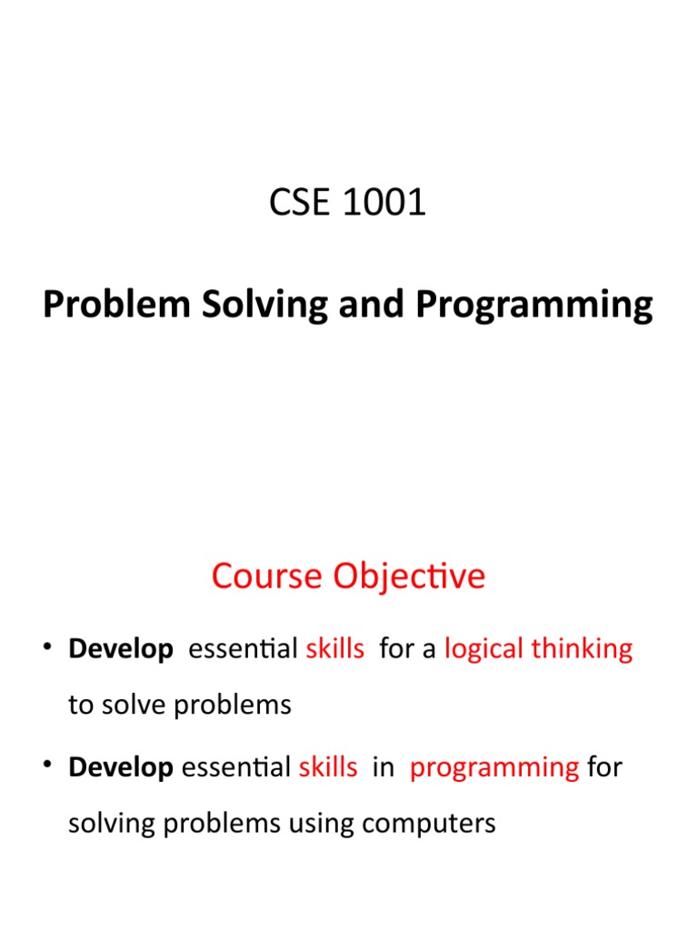 FALLSEM2017-18 CSE1701 LO SJT120 VL2017181004844 Reference Material I Session 1 - Introduction ...