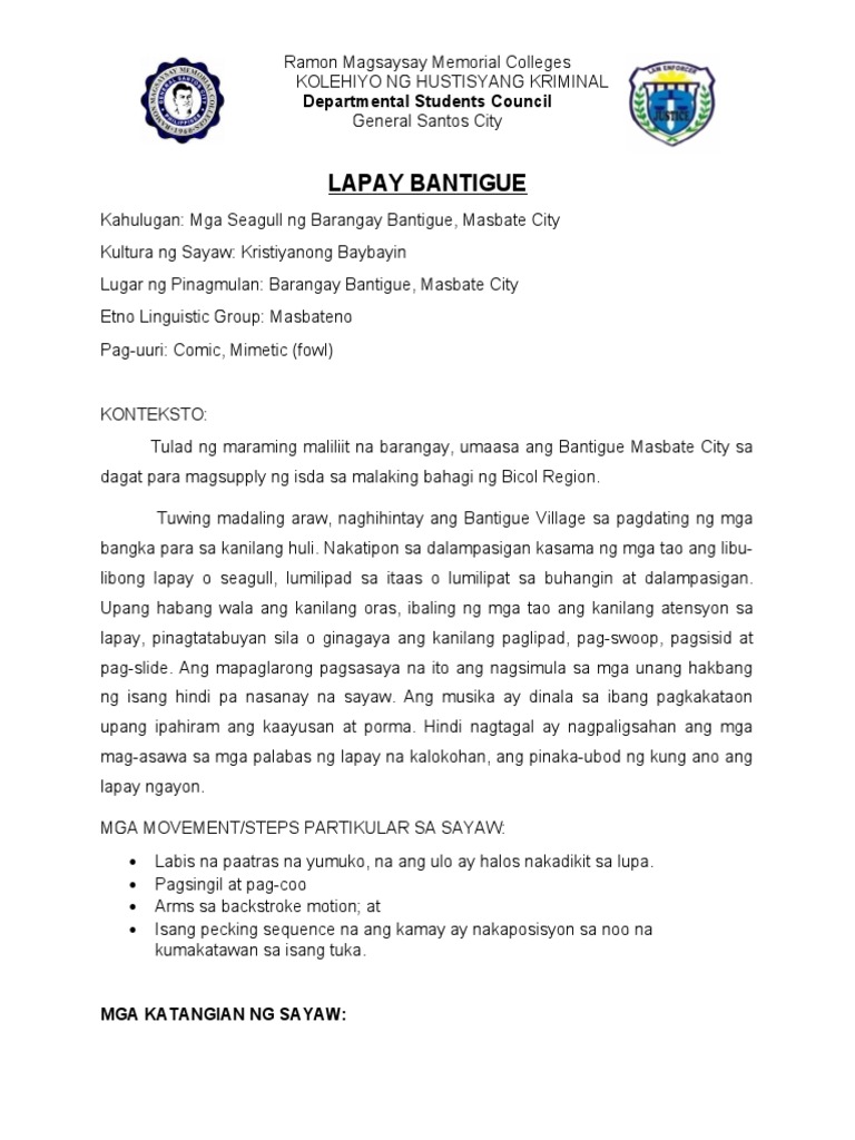 Literatura NG Lapay Bantigue CCJ | PDF