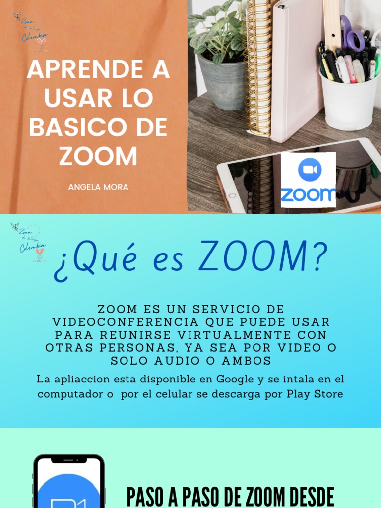 Aprende A Usar Lo Basico de Zoom | PDF | Google Play | Desarrollo de ...