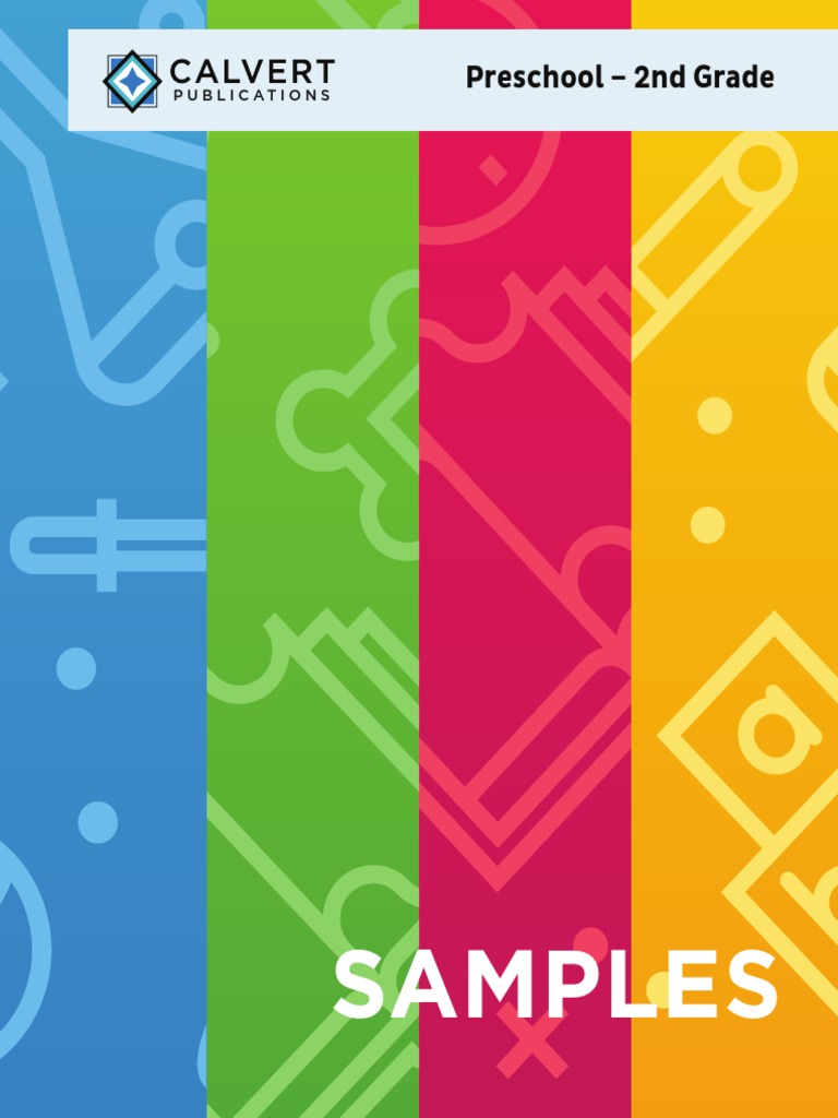 Calvert Preschool and Kindergarten Sample Lessons: Phonics, Math ...