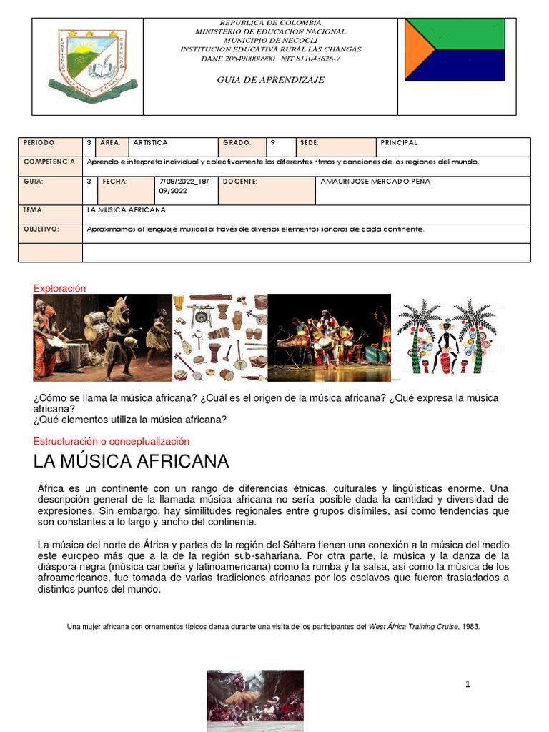 Africa | PDF | Composiciones Musicales | Musicología