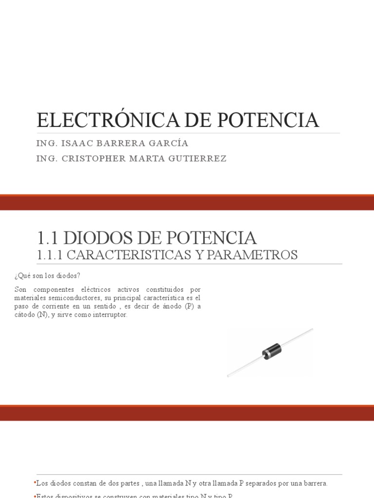 Electrónica de Potencia U1 | PDF | Rectificador | Transistor