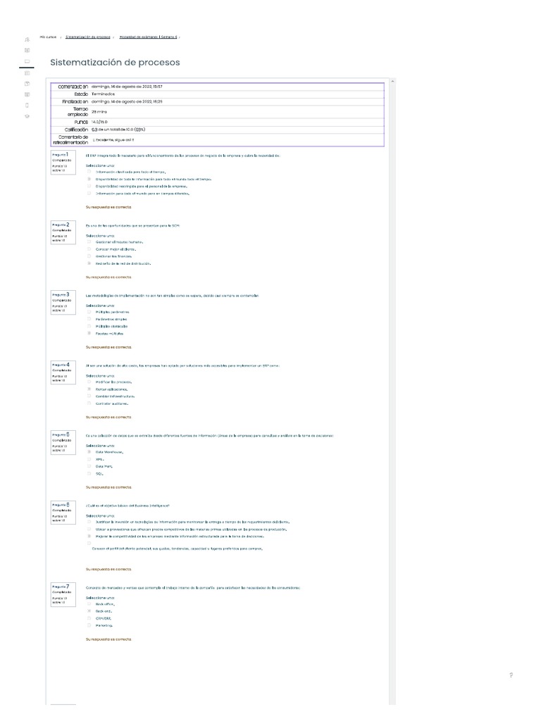 Sistematizacion de Procesos Sem 6 | PDF