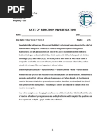 Effervescent Tablet Reaction Study | PDF | Experiment | Chemical Reactions