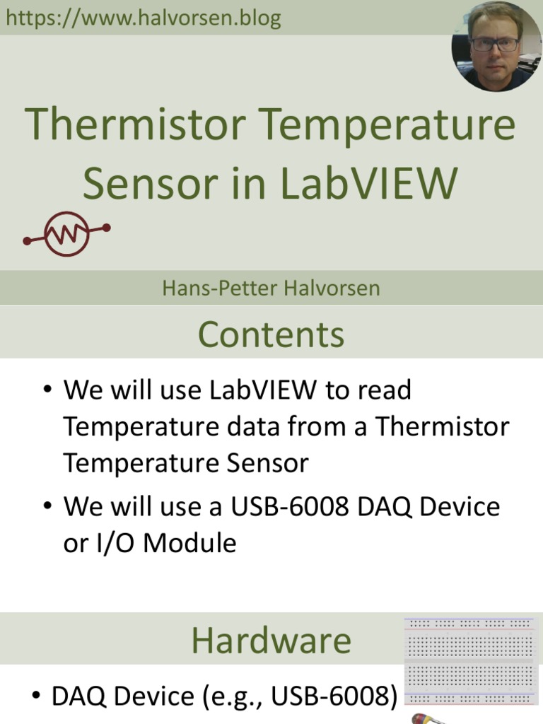 Thermistor Temperature Sensor In Labview Pdf Computer Engineering Electrical Engineering