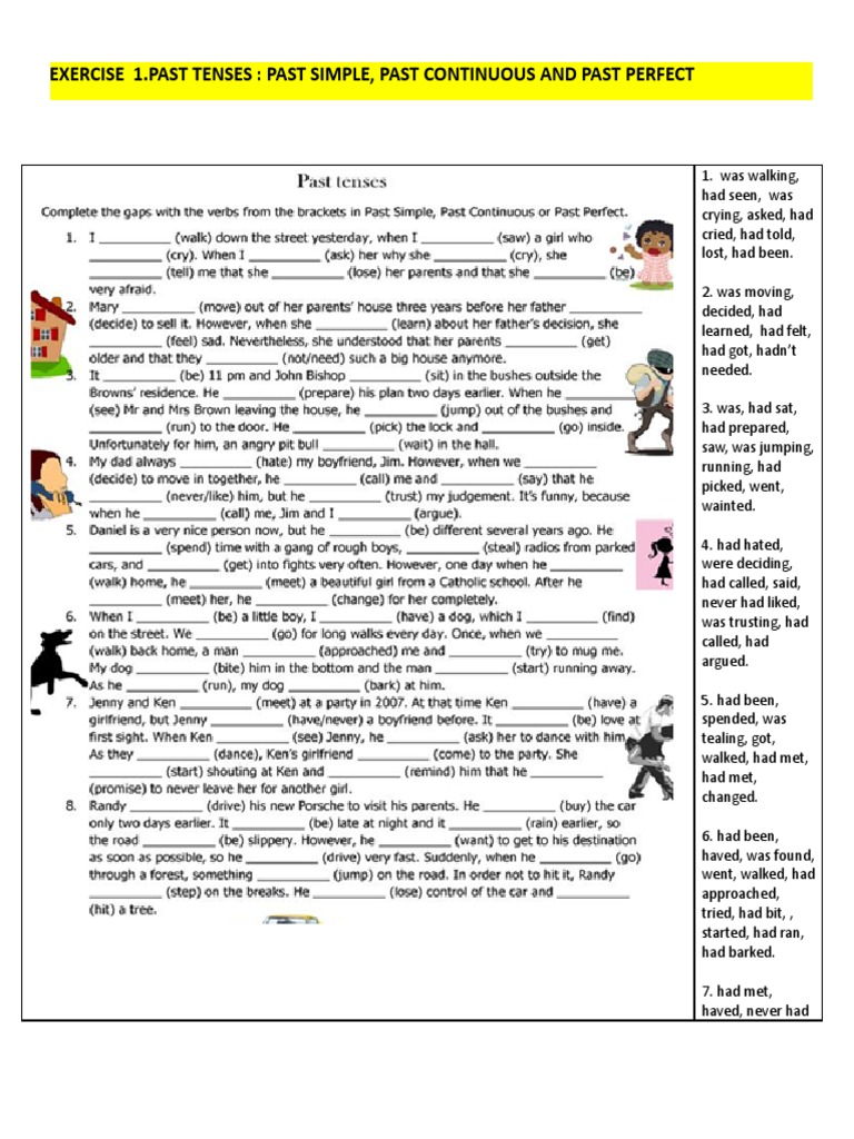 Past Tenses, Linking Words, and Justifications: A Compilation of Grammar and Speaking Exercises ...