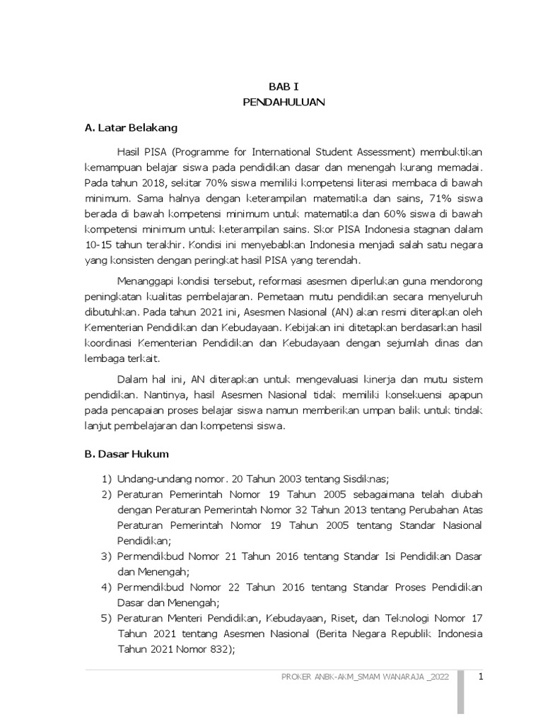 Proker Anbk 2022 Smamuja | PDF