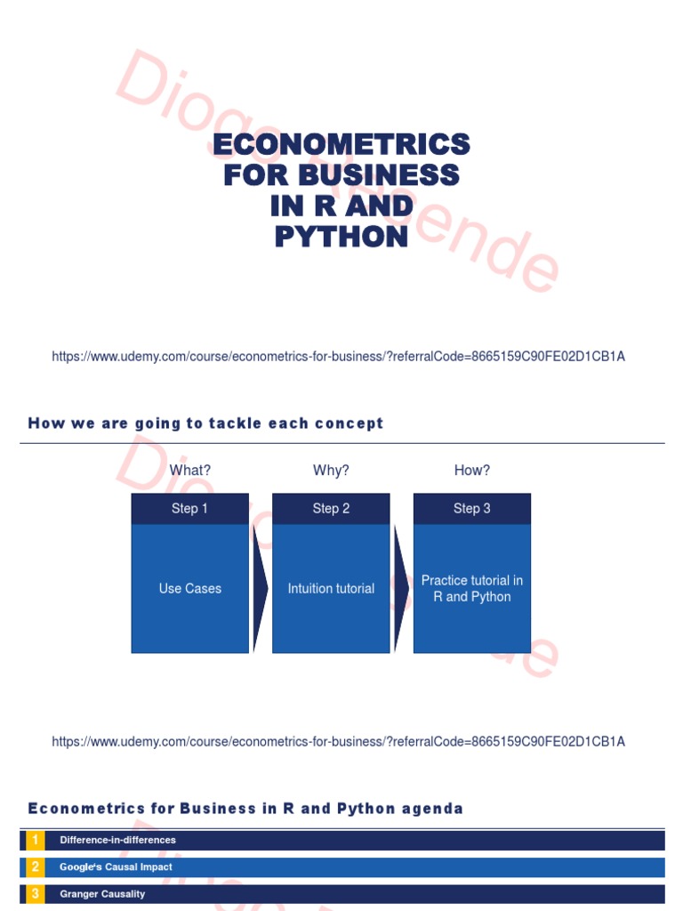 Econometrics For Business in R and Python Watermark | PDF | Linear Regression | Multicollinearity