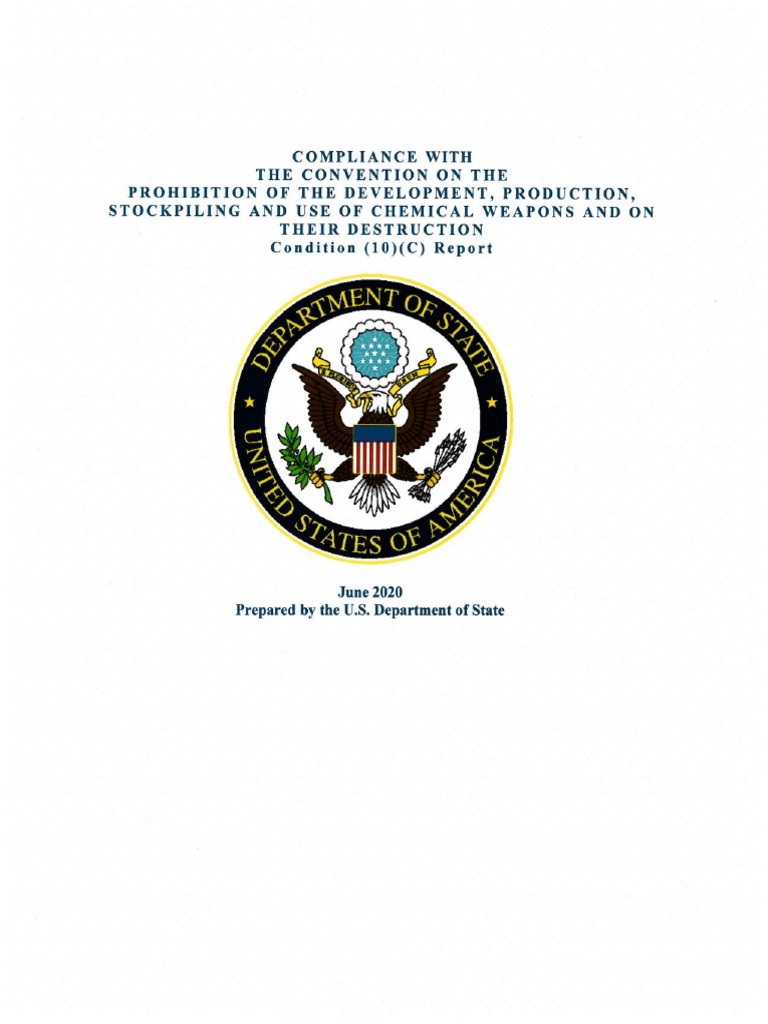 CWC Compliance Report | PDF | Chemical Warfare | Chemical Weapon