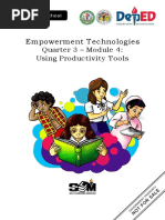 Empowerment Technologies: Quarter 1 - Module 4.1: Applied Productivity Tools Using Word ...