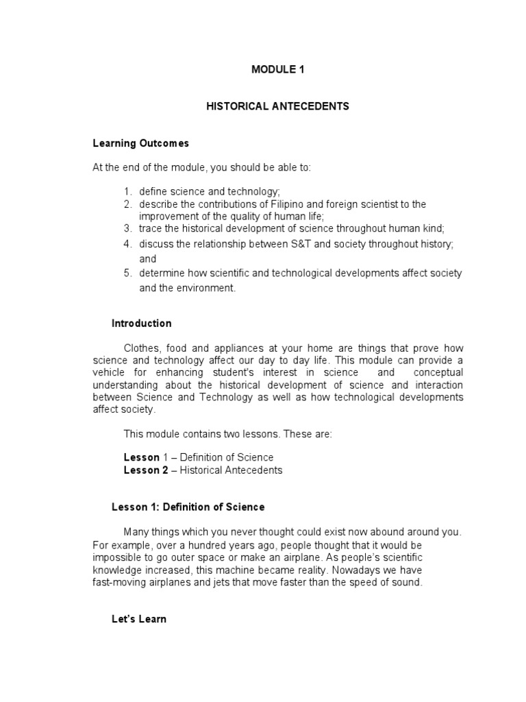 MODULE 1 p1-14 | PDF | Science | Scientific Method