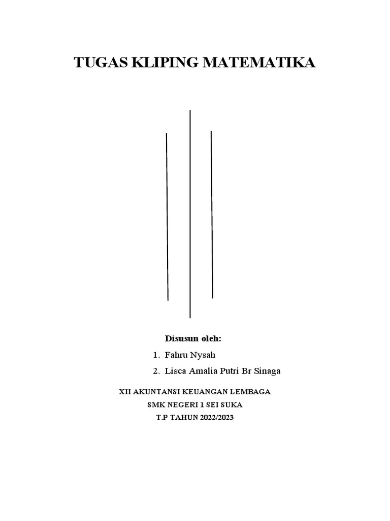 TUGAS KLIPING MATEMATIKA Runny & Lisca | PDF | Metode & Bahan Ajar