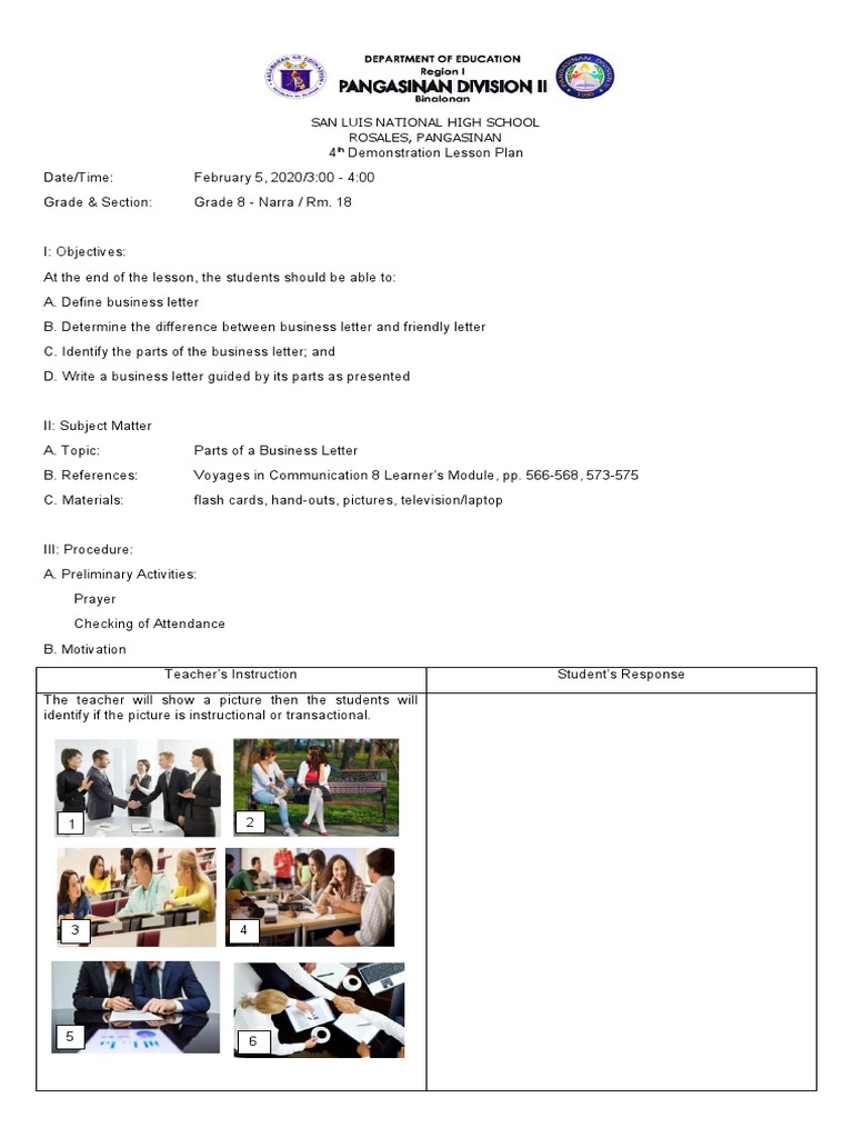 Lesson Plan Grade 8 For Demo | PDF | Teachers | Lesson Plan