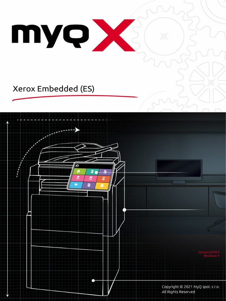 MyQ Xerox Embedded 7.5 (ES) | PDF | Impresora (Computación) | Ventana (informática)