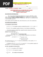 Module 1 - Rational Alg Expression 2 | PDF | Factorization | Polynomial