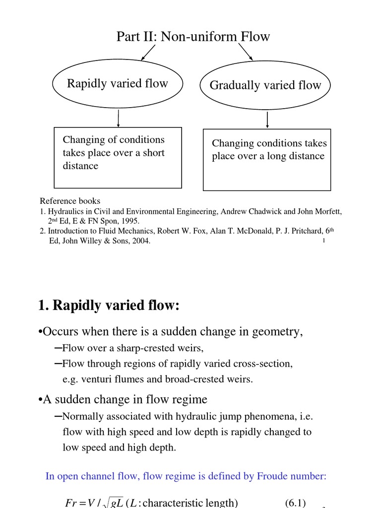 Non Uniform Flow | PDF | Fluid Mechanics | Dynamics (Mechanics)