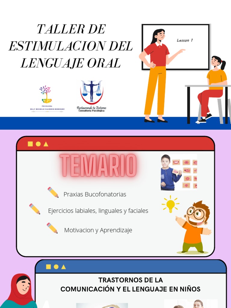 Taller de Estimulacion Del Lenguaje Oral | PDF | Comunicación | Afasia