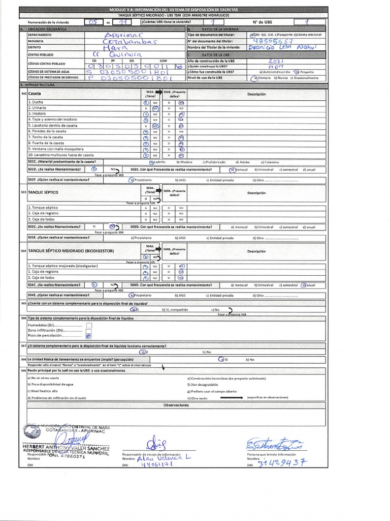Familia Dionicio Leon Ñahui - Vivienda #5 | PDF