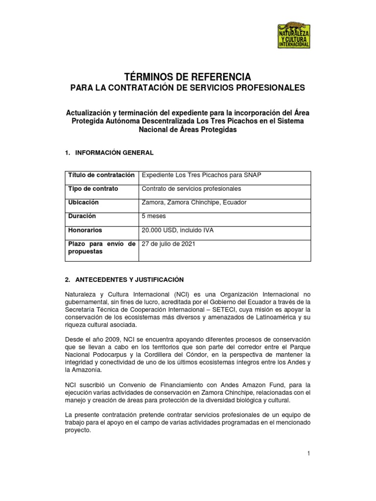 TDRs Imbana | PDF | Ecuador | Sistema de información geográfica